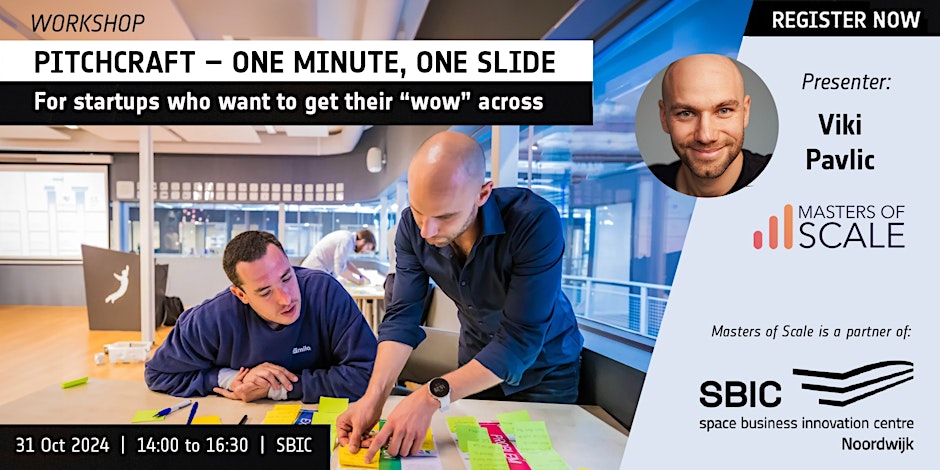 Workshop: Pitchcraft – One Minute, One Slide | NL Space Campus